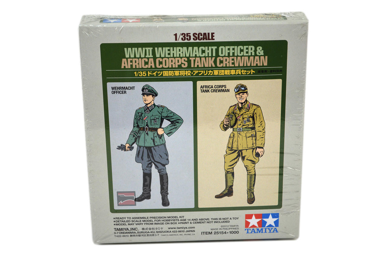 1/35 Tamiya Wehrmacht Tank Crew Figure Model Kit (x8) - Squadron.com