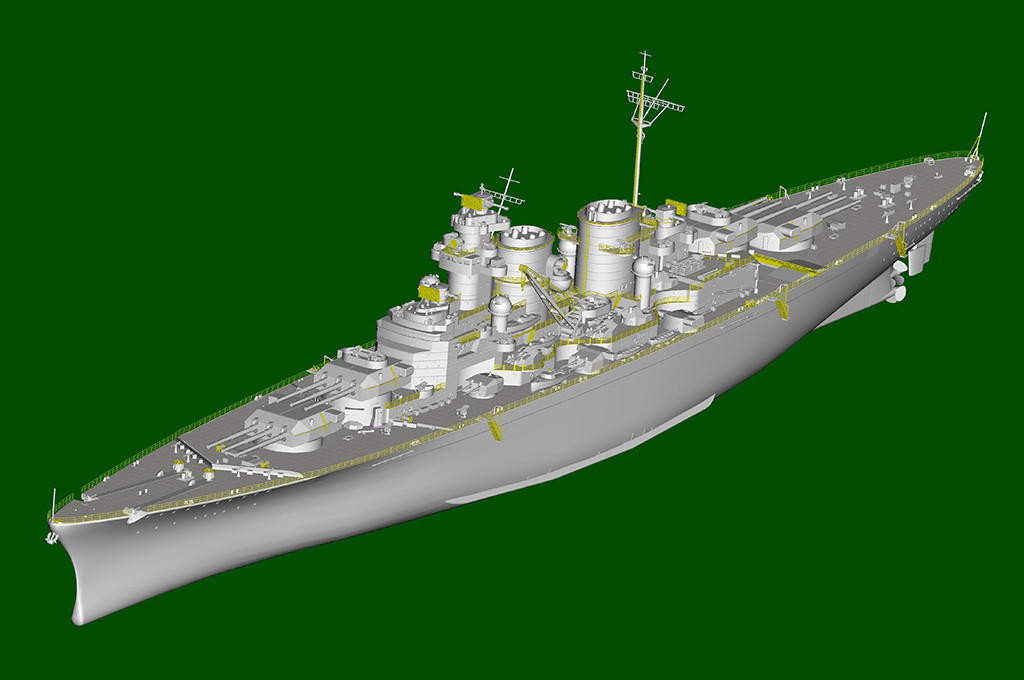1/350 H Class Battleship Plastic Model Kit German Never-Was Battleship ...