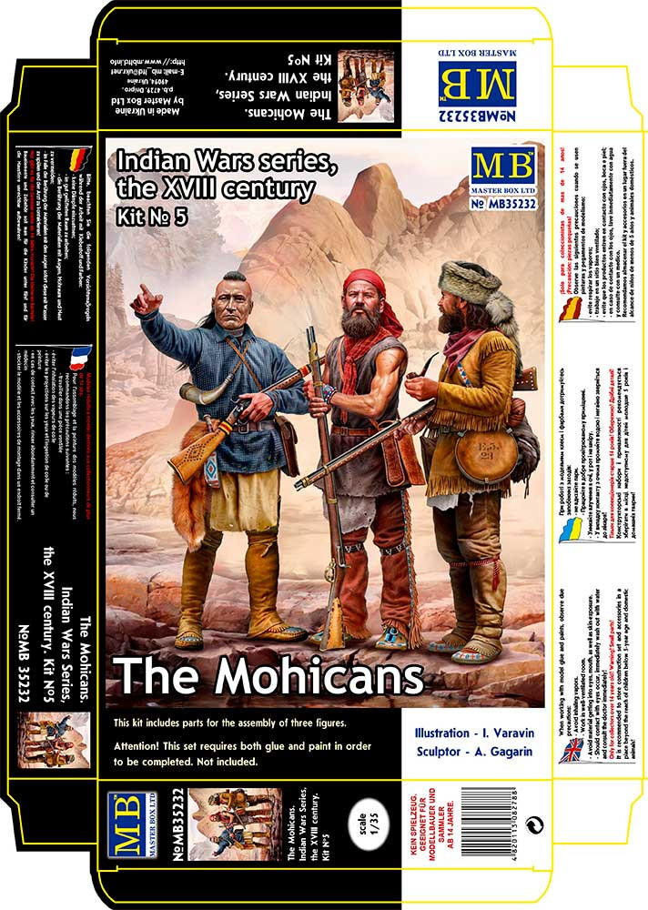 1/35 Master Box The Mohicans Indian Wars Series #5 the XVIII century ...