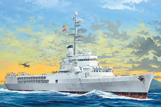 1/350 Trumpeter Jeanne d'Arc French Helicopter Carrier 1964 Plastic ...