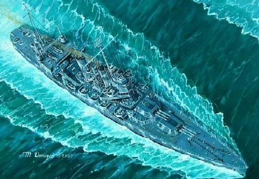 1/700 Trumpeter USS Vincennes CA44 Heavy Cruiser - Squadron.com