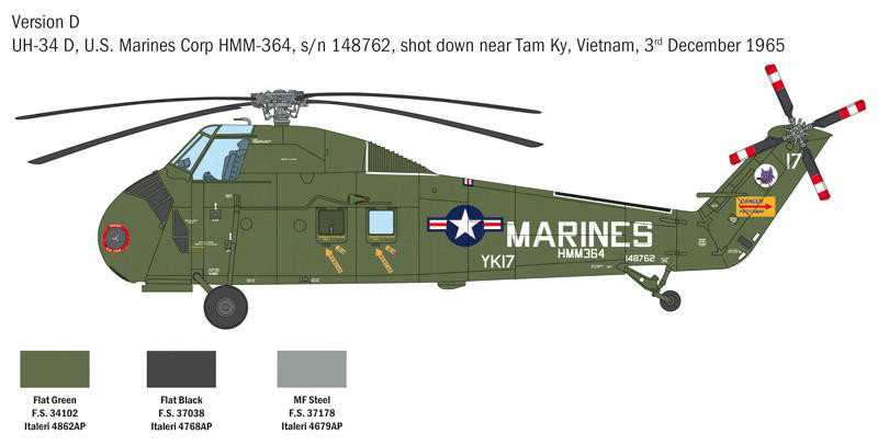 1/48 H34A Pirate/UH34D US Marines Helicopter - Squadron.com