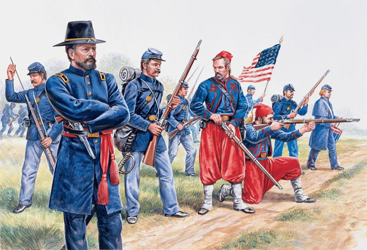 Zouaves Civil War 54mm Scale 5th New York Zouaves American Civil War