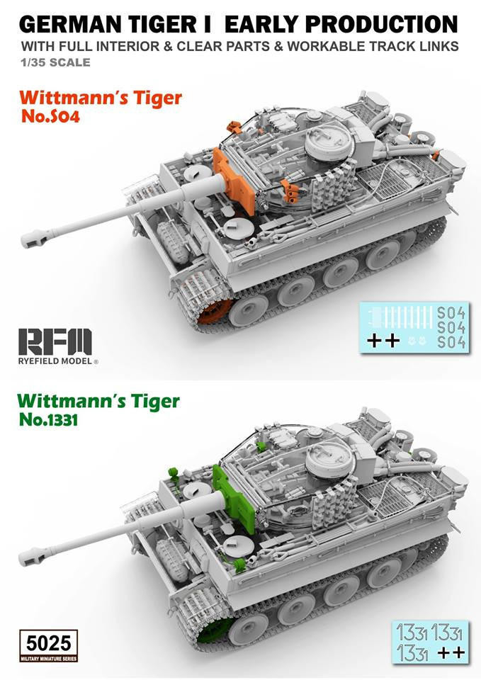 1/35 Ryefield Model Tiger I Early w/Full Interior - Squadron.com