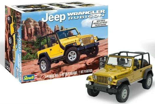 1/25 Revell Jeep Wrangler Rubicon Plastic Model Kit - MMD - Military ...