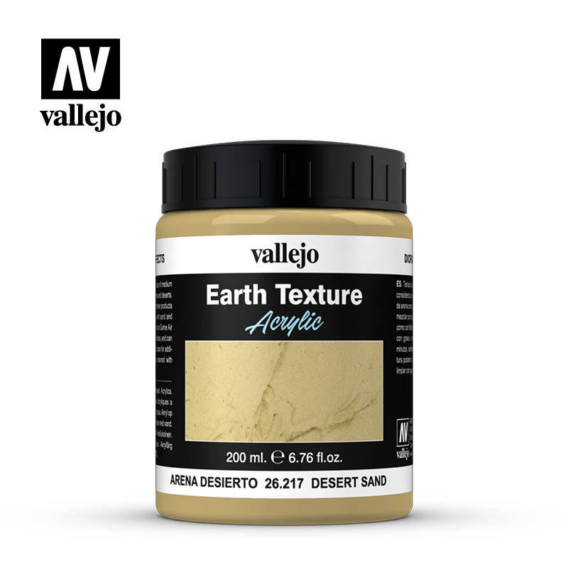 Vallejo 200ml Bottle Desert Sand Earth Texture Effect - MMD - Military ...
