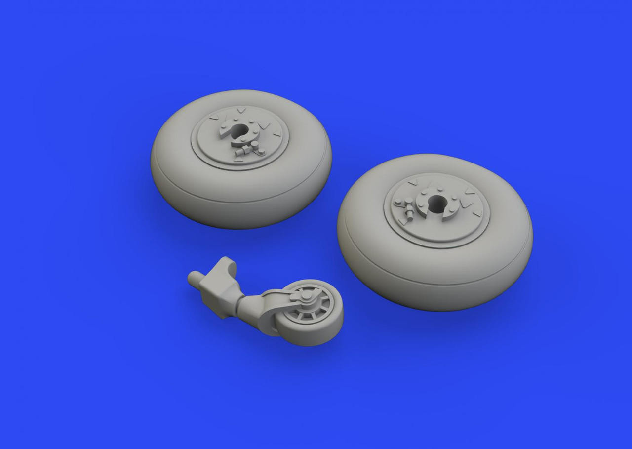 1/48 Eduard Ki61Id Wheels for TAM (Mask & Resin) - Squadron.com