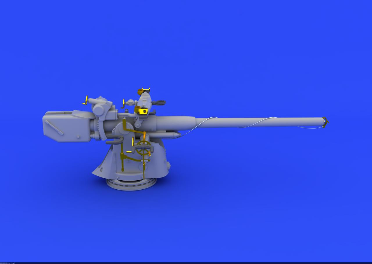 1/72 Eduard German Submarine 10.5cm Gun for RMG (PE & Resin) - Squadron.com