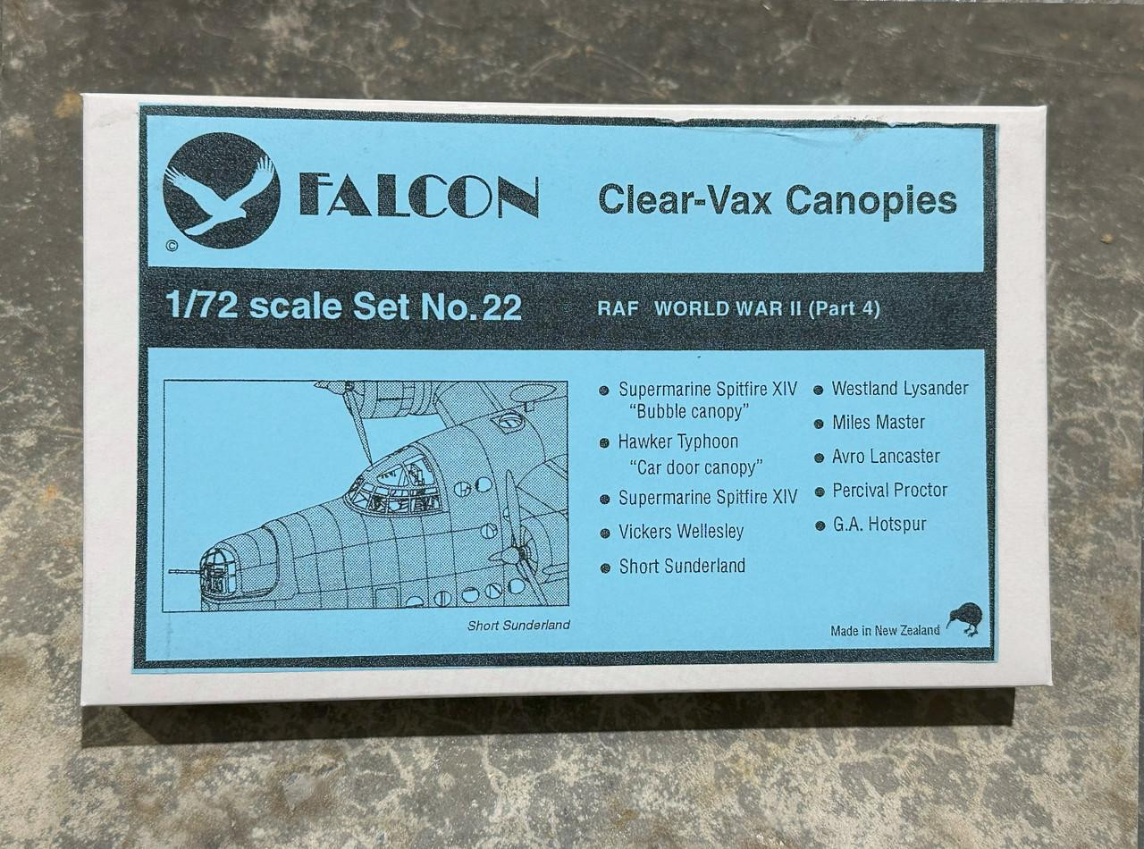 1/72 Falcon Canopies Set RAF World War II (part 4) - Squadron.com