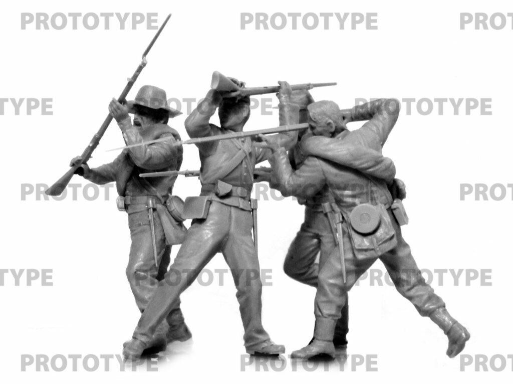 1/35 ICM American Civil War Confederate Infantry Plastic Model Kit ...