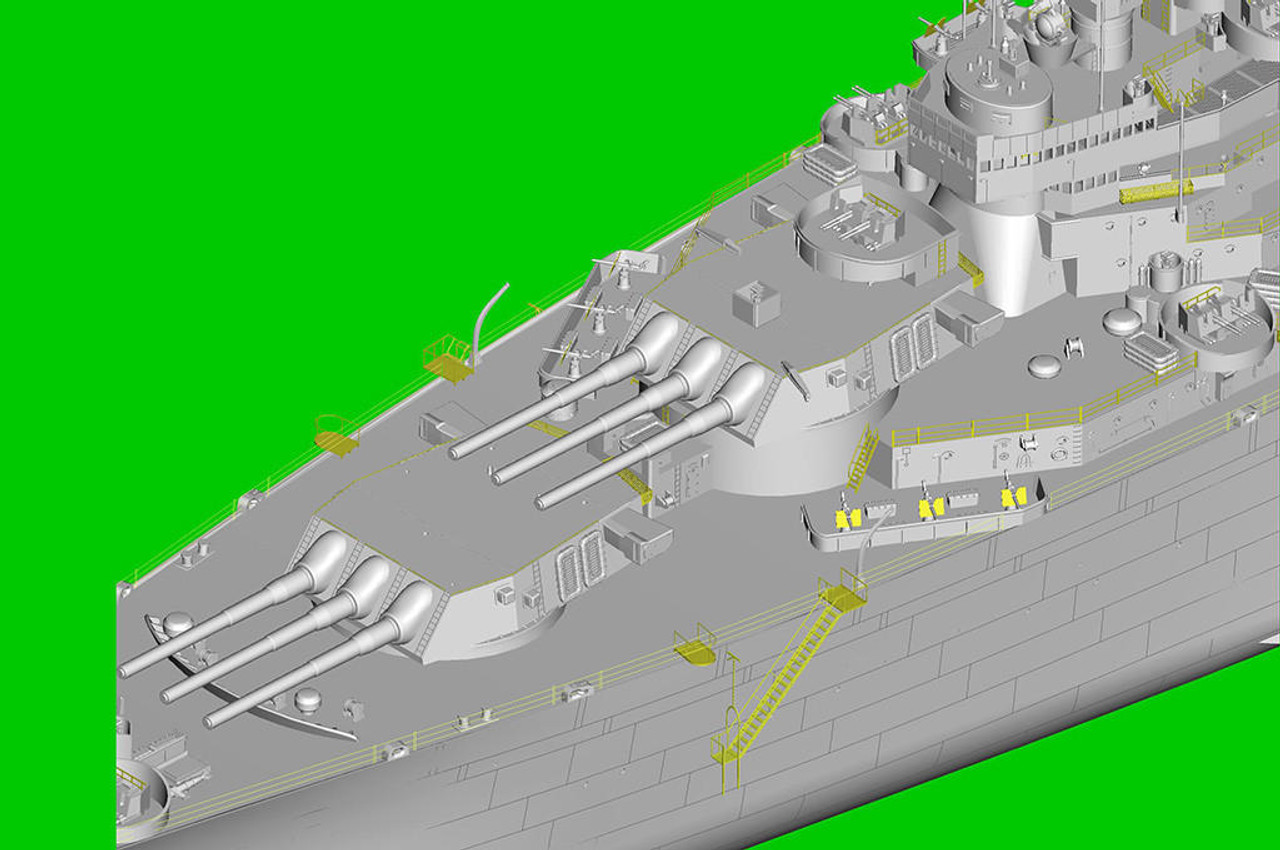1350 Uss Missouri Bb 63 Battleship Plastic Model Kit