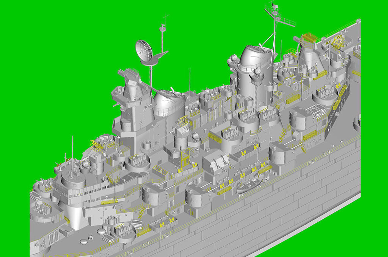 1350 Uss Missouri Bb 63 Battleship Plastic Model Kit