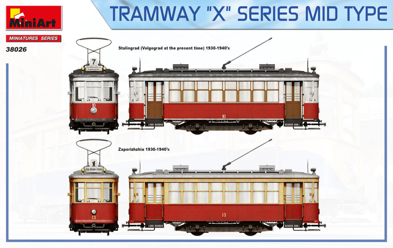 1/35 Miniart Tramway Tram X-Series Mid-Type - Squadron.com
