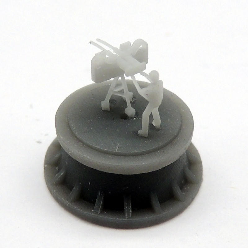 1/350 Black Cat Models Scale M2 Browning Twin w/ Gunner Modern Version ...