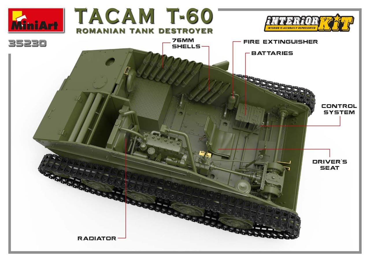 1/35 MiniArt TACAM T-60 Romanian Tank Destroyer - Squadron.com