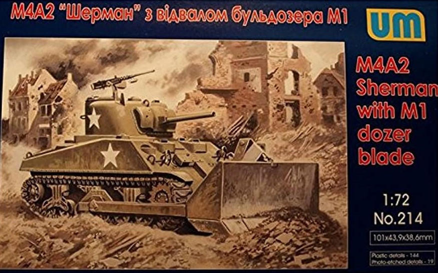 1/72 Uni Model Tank M4A2 with M1 Dozer Blade - MMD - Military Model ...