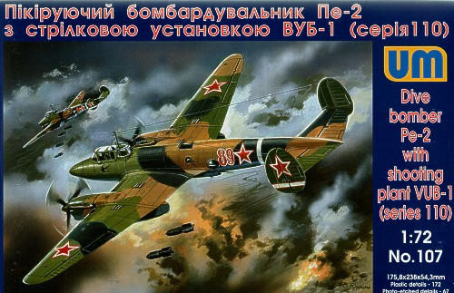 1/72 Uni Model Dive Bomber Pe-2 with VUB-1 (110 series) - MMD ...