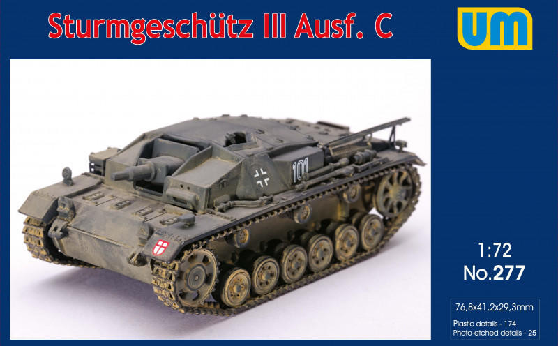1/72 Uni Model Sturmgeschutz III Ausf C - MMD - Military Model Distributors
