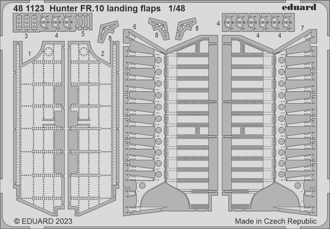 1/48 Eduard Hunter FR.10 landing flaps - MMD - Military Model Distributors