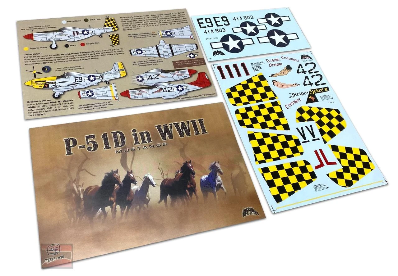 1/32 Zotz Decals P-51D Mustangs in WWII part 2 - MMD - Military Model ...