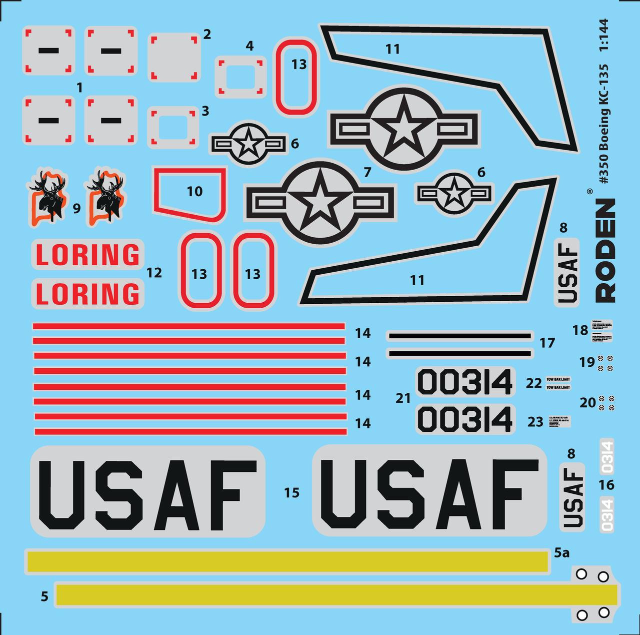 1/144 Roden Boeing KC-135R Stratotanker Plastic Model Kit - Squadron.com