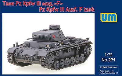 1/72 Uni Model Panzer III Ausf F Tank Plastic Model Kit - Squadron.com