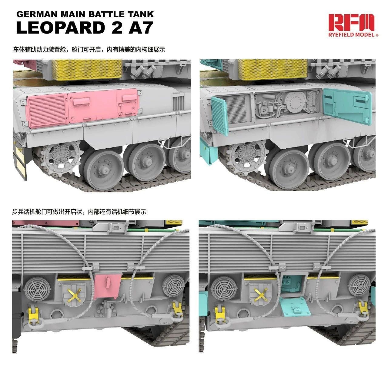 1/35 Ryefield GERMAN LEOPARD 2A7 MAIN BATTLE TANK - MMD - Military ...