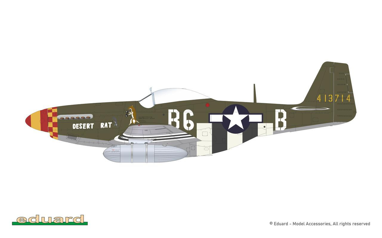 1/72 Eduard P-51D-5 357th FG Decal for EDUARD - MMD - Military Model ...