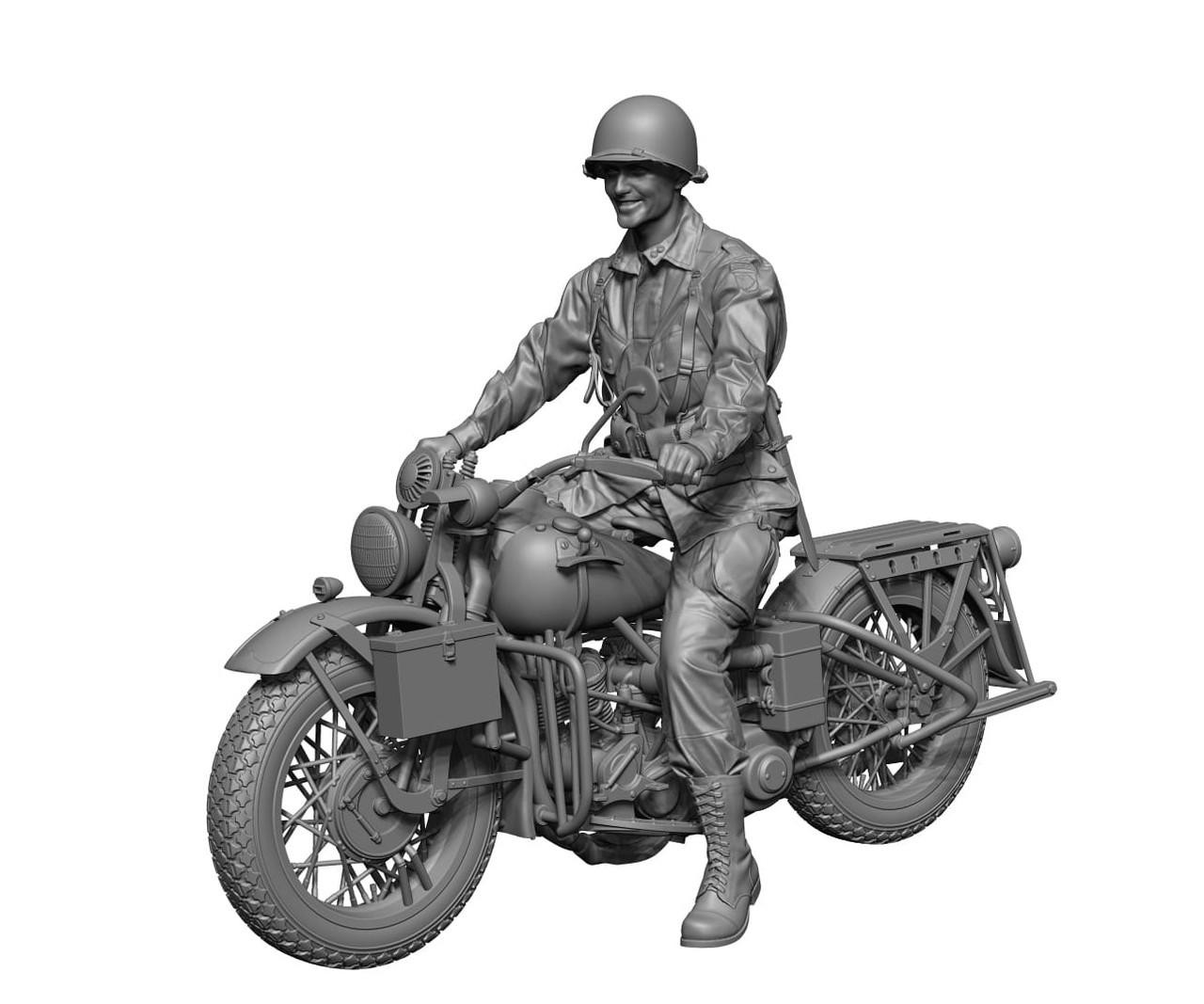 1/16 H3 Models WW2 US para Ironhorse rider Inclde Bike 3D Printed ...