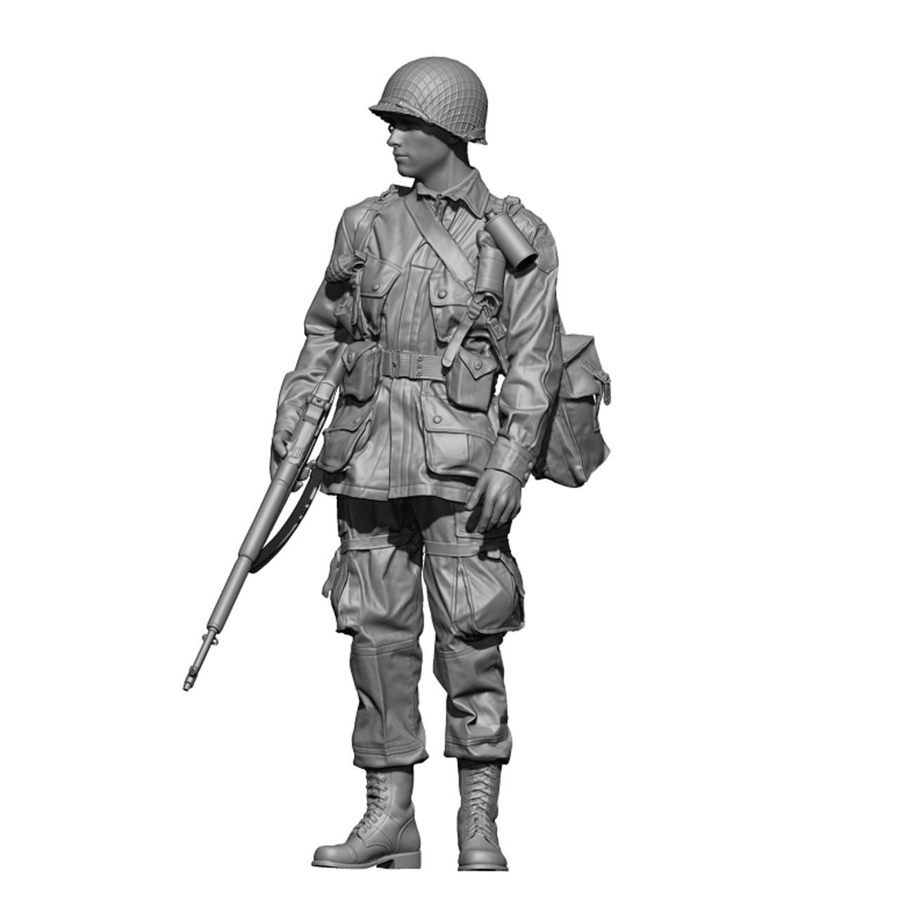 1/48 H3 Models WW2 US 2nd Lieutenant 3D Printed Figure - MMD - Military ...