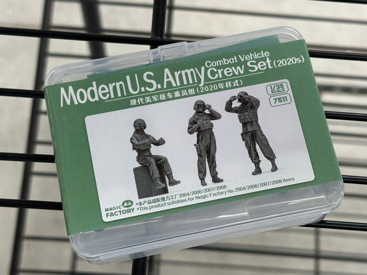 1/35 Magic Factory Modern U.S. Army Combat Vehicle Crew Set Plastic ...