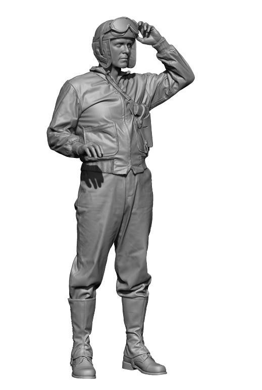 1/48 H3 Models WW2 US Tank commander 4 3D Printed Figure - MMD ...