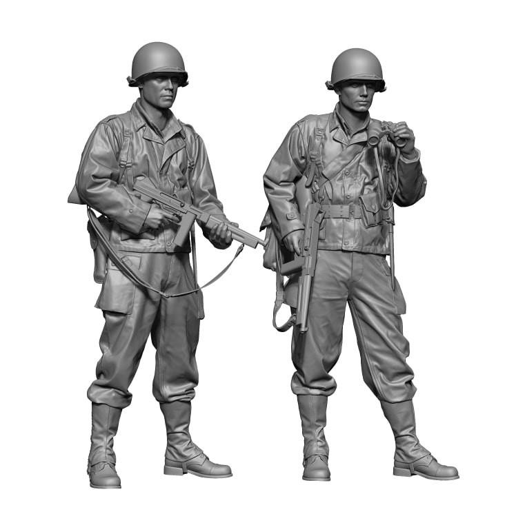1/48 H3 Models WW2 US Ranger set 3D Printed Figure - Squadron.com