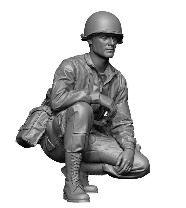 1/35 H3 Models WWII US Para Medic 3D Printed Figure - Squadron.com
