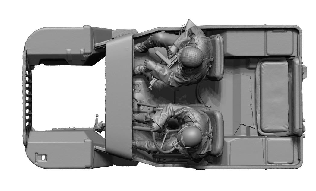 1/48 H3 Models WWII US willys Crew set 3D Printed Figure - Squadron.com
