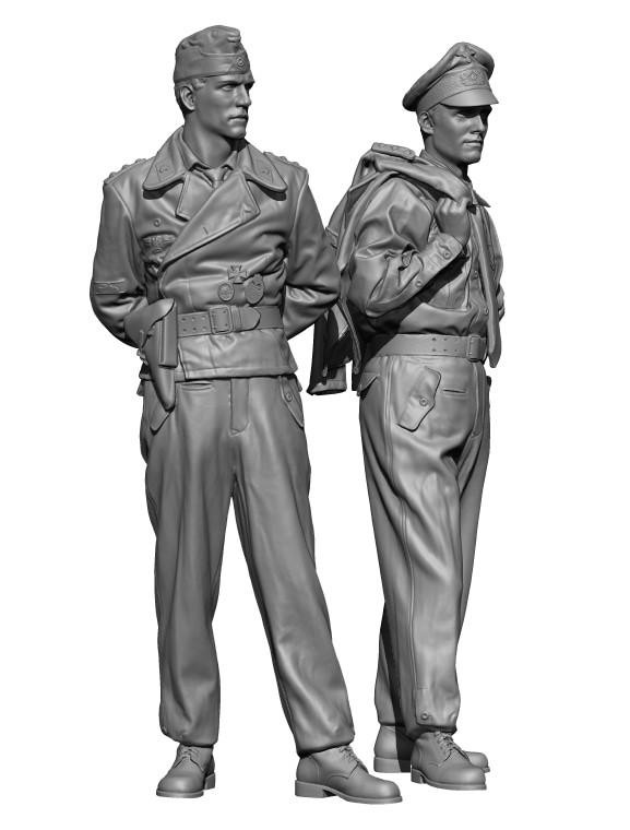 1/48 H3 Models WWII German Panzer Crew Set 3D Printed Figure - MMD ...