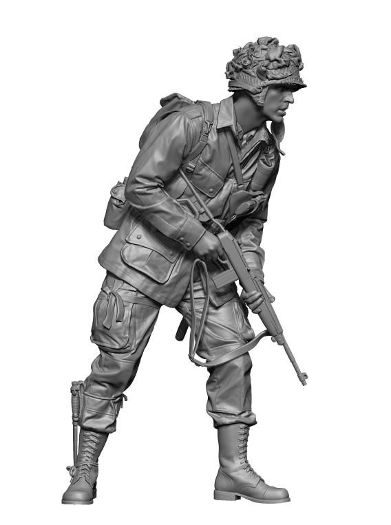 1/48 H3 Models WW2 US Para Rifleman 4 Carentan 3D Printed Figure - MMD ...