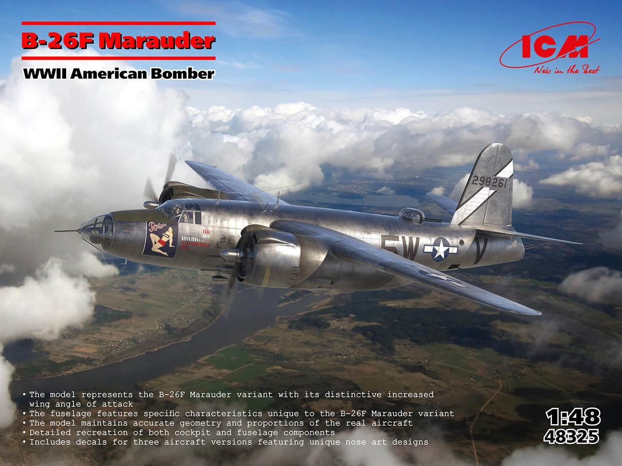 1/48 ICM B-26F Marauder Plastic Model Kit - Squadron.com
