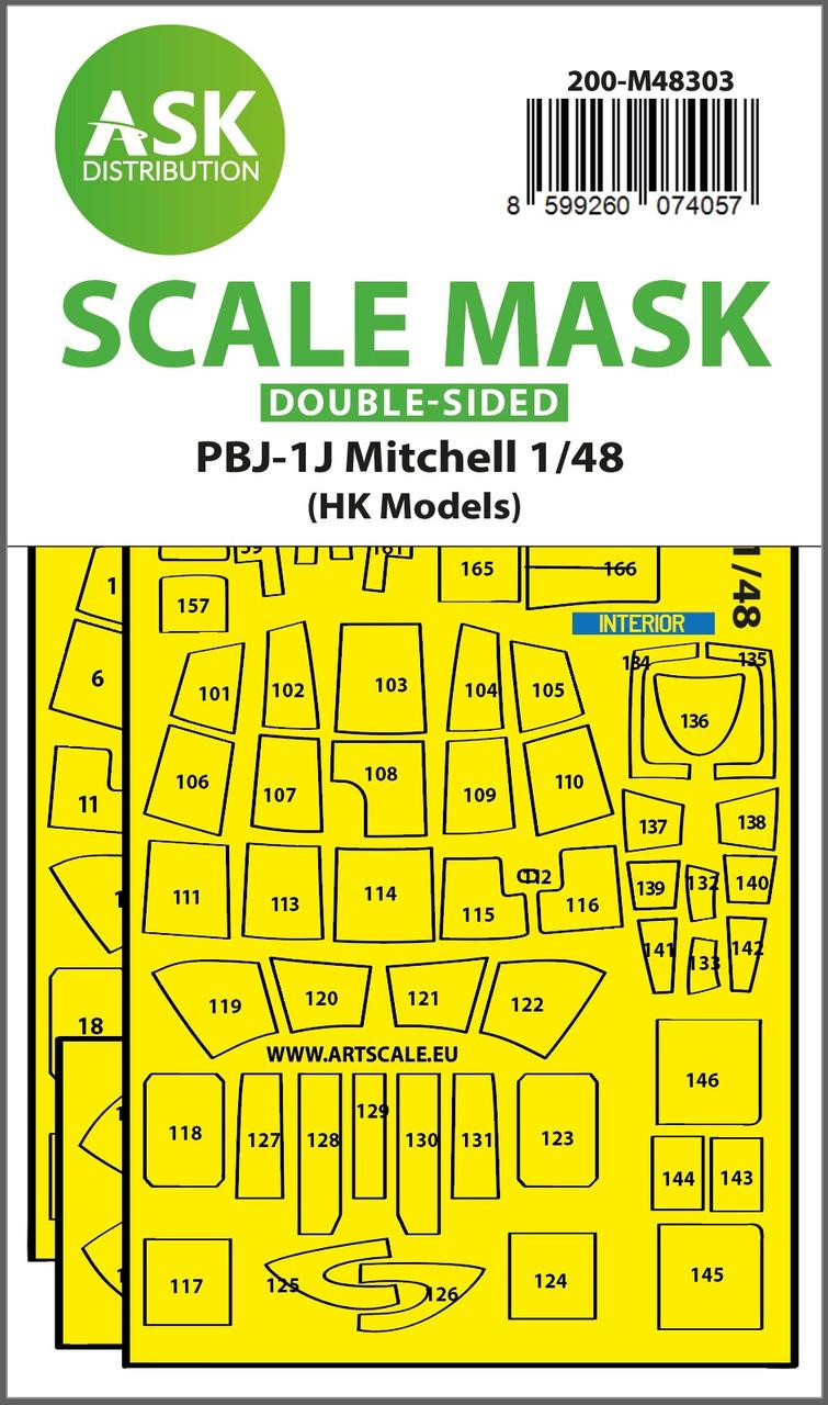 1/48 Artscale PBJ-1J Mitchell double-sided express fit mask for HK ...