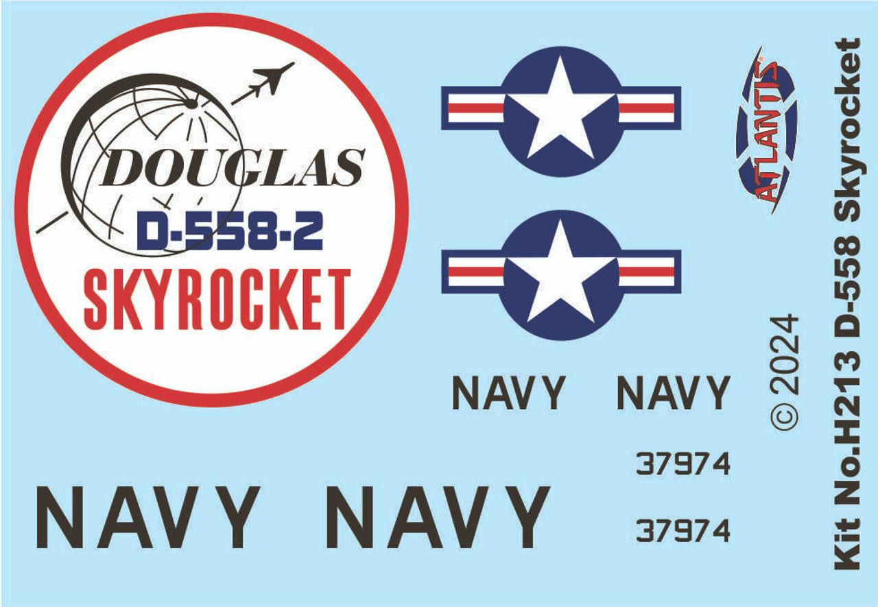 1/54 Atlantis Models Douglas Skyrocket w/Stand - Squadron.com