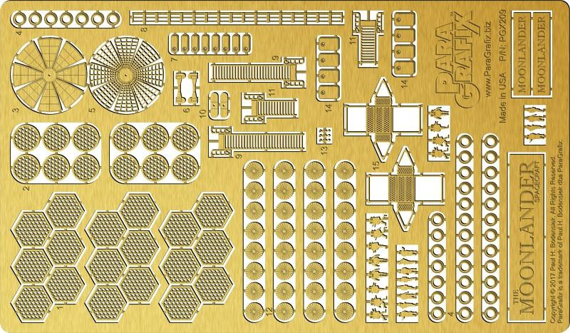 Paragrafix 1/350 Moonlander Spacecraft Photo-Etch Set For Pegasus - MMD ...