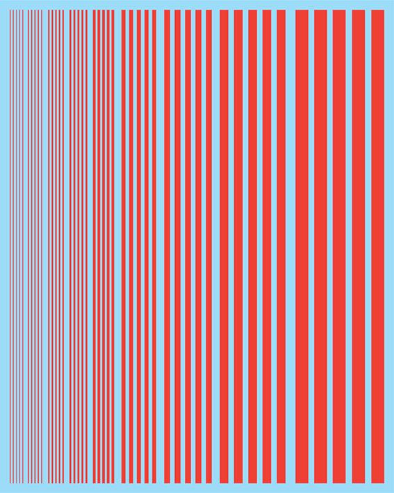 Multi Scale Fundekals DAY GLO STRIPES - Squadron.com