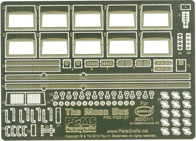Paragrafix Moon Bus Photoetch Set for Aurora / Moebius - - Squadron.com