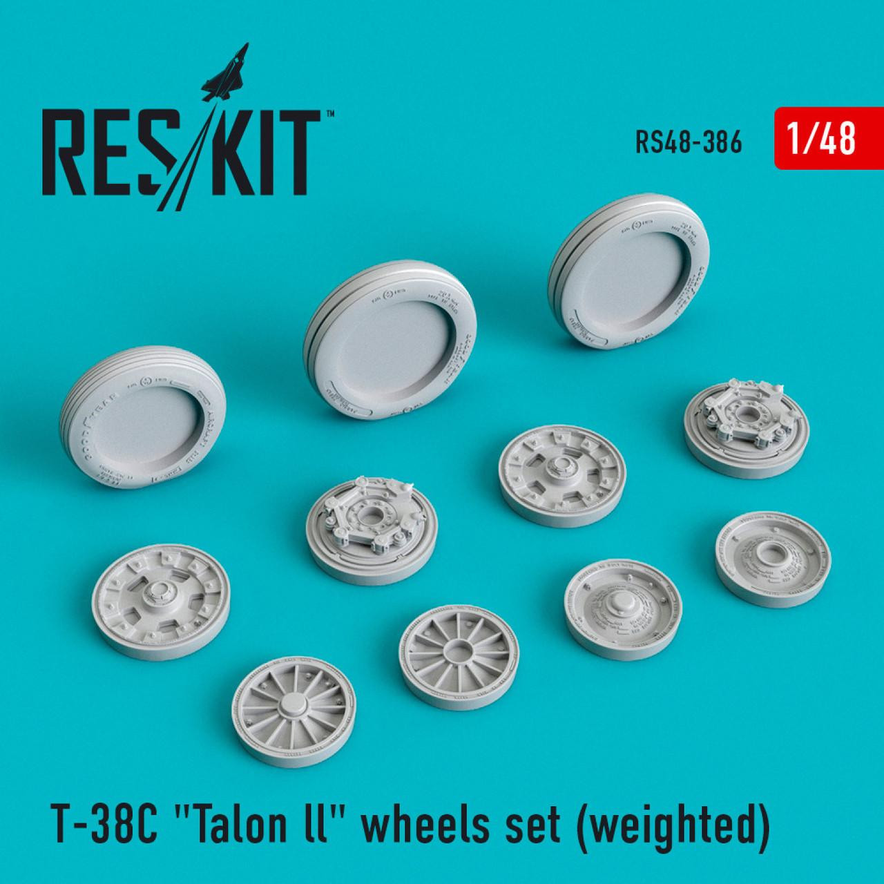 1/48 Reskit T-38C Talon ll wheels set (weighted) - MMD - Military Model ...
