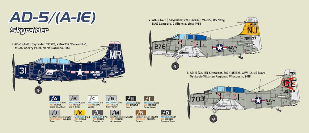 1/72 A&A Models A-1E SkyRaider (US NAVY) Plastic Model Kit - Squadron.com