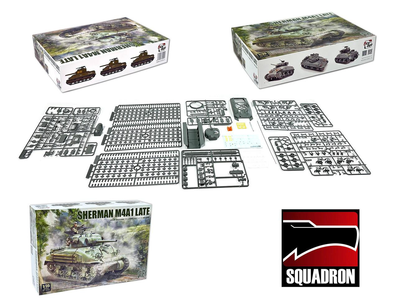 1/35 Border Model Sherman M4A1 Late Plastic Model Kit - Squadron.com