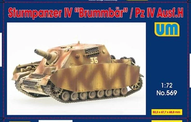 1/72 Uni Model Sturmpanzer IV Brummbar /Pz Kpfw IV Ausf.H - MMD ...