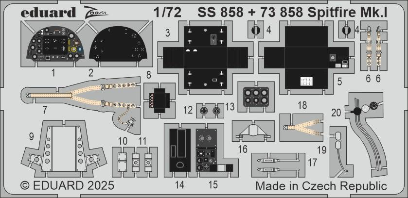 1/72 Eduard Spitfire Mk.I Zoom set for IBG - MMD - Military Model ...