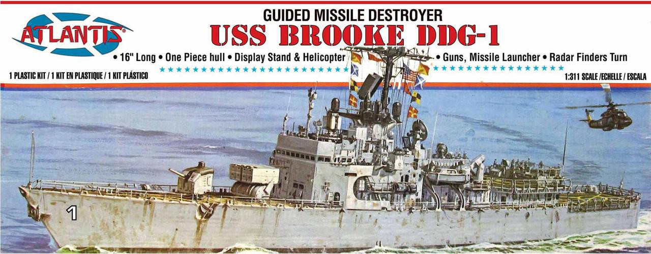1/311 Atlantis USS Brooke DDG-1 Plastic Model Kit - Squadron.com