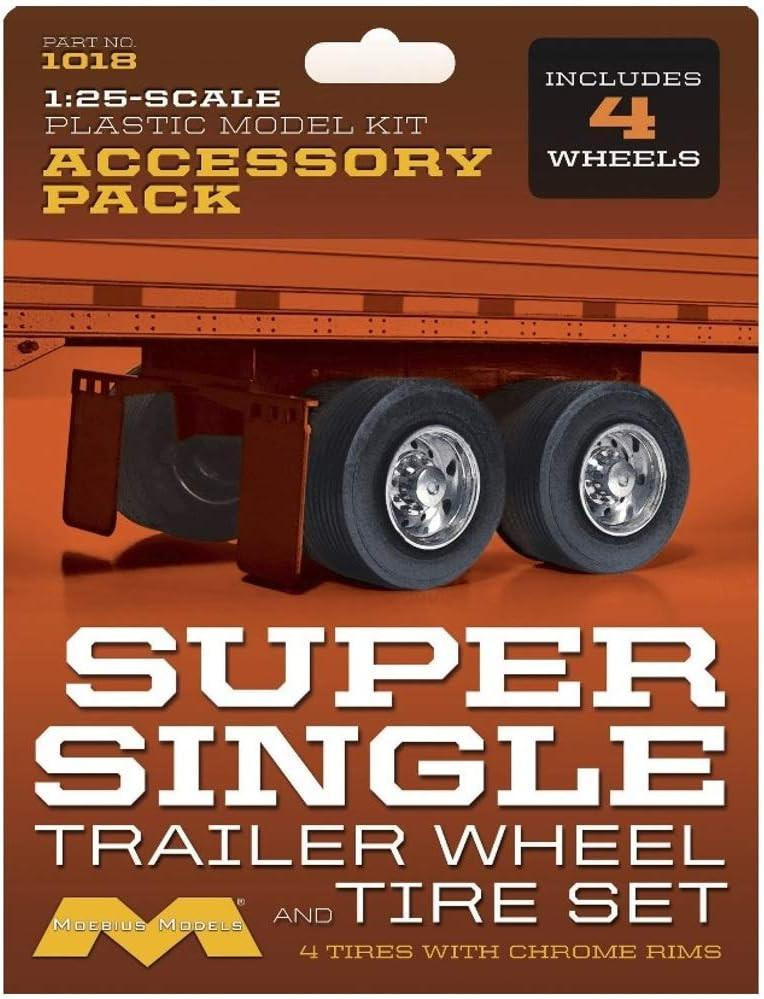 1/25 Moebius Super Single 4 wheel set for model kits - Squadron.com